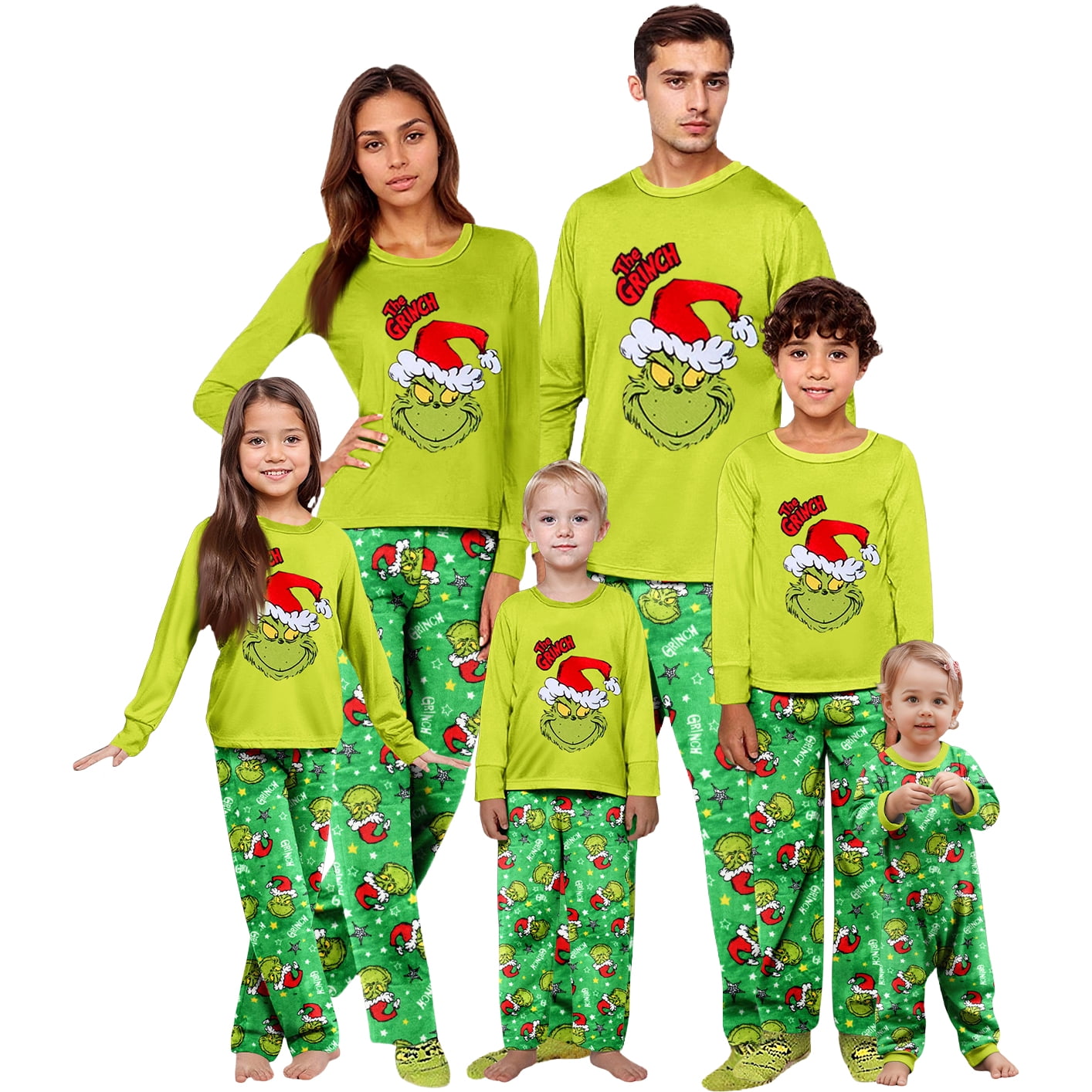 Colorful Family Pajamas Nightclothes, Fun Holiday Pjs Sets for Family ...