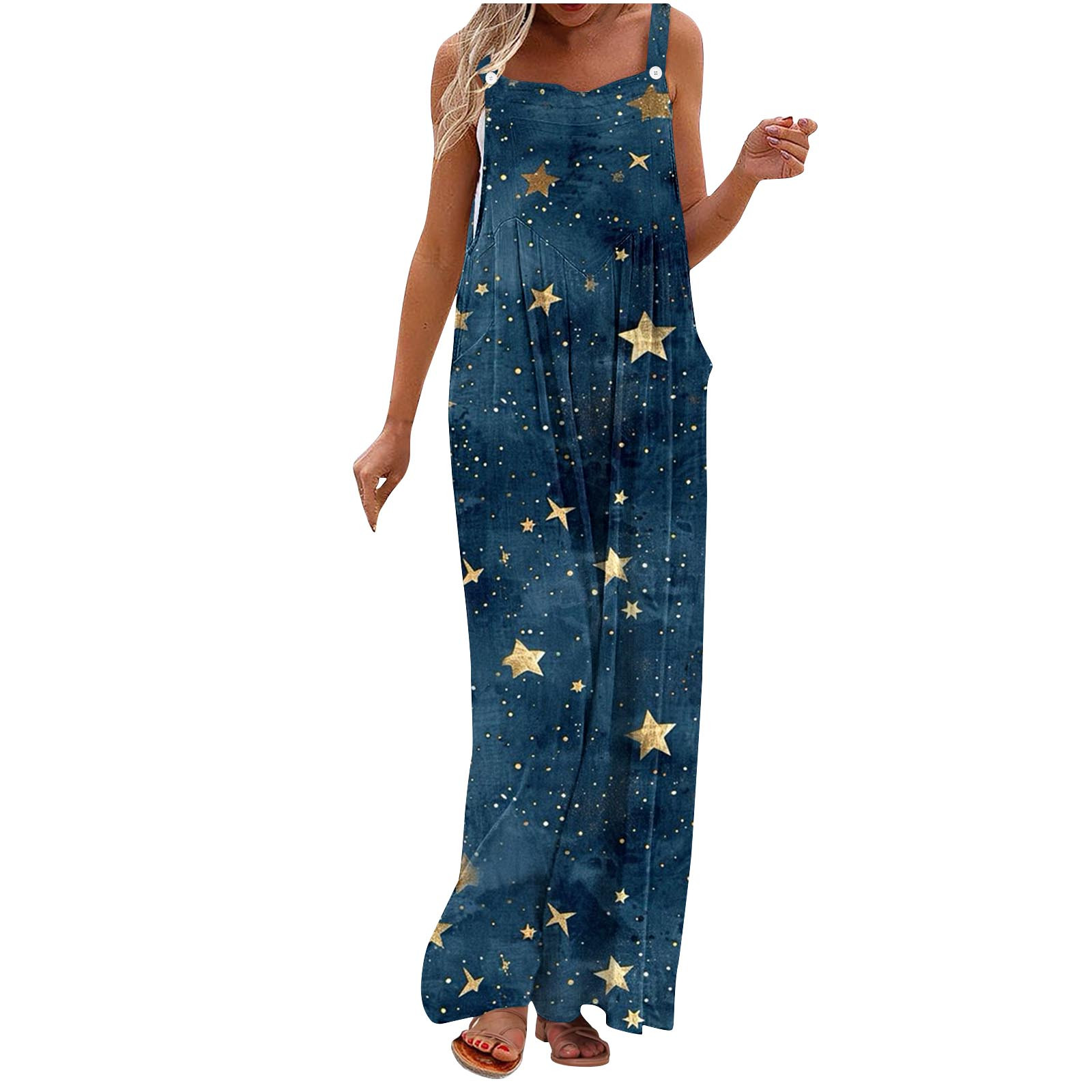 Colorful Faux Linen Pants for Women Fall Summer Star Graphic Loose Fit ...