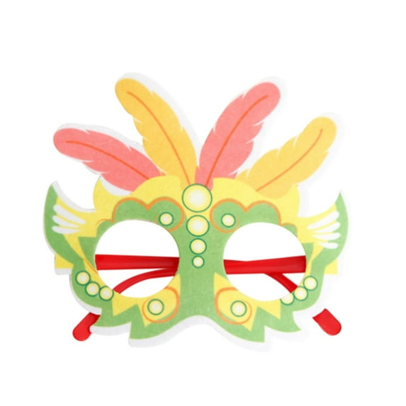 Colorful Feather Glasses, Glasses Frame No Lenses for Chinese New Year ...