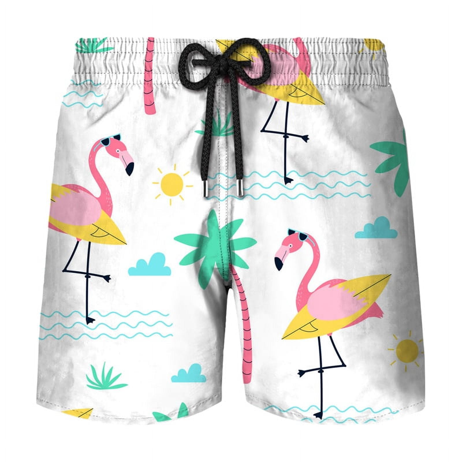 Colorful Feathers Graphic Board Shorts Pants Men Casual Hawaii Beach ...