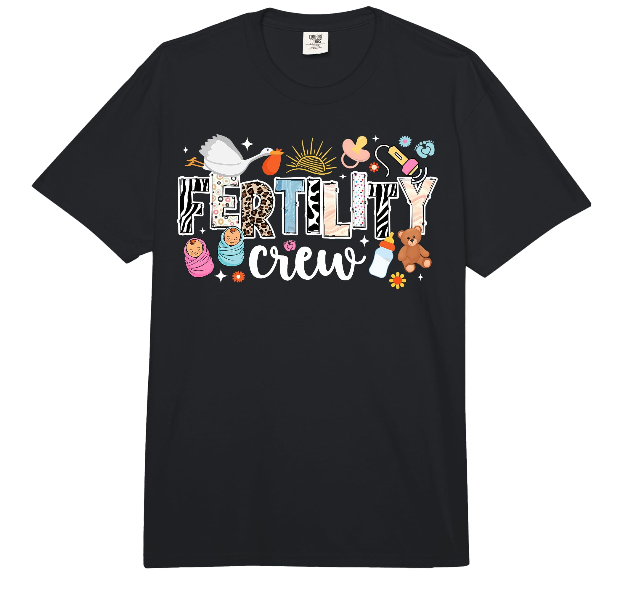 Colorful Fertility Graphics Comfort Colors mature Heavyweight T-Shirt ...