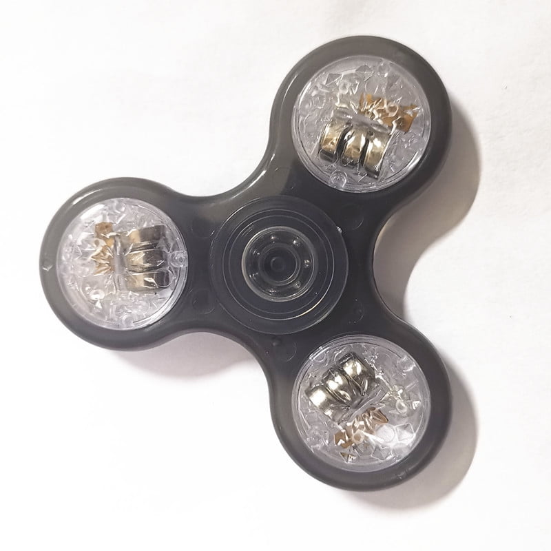 Colorful Finger Spinner Toy with LED Lights for Children Stress Relief ...