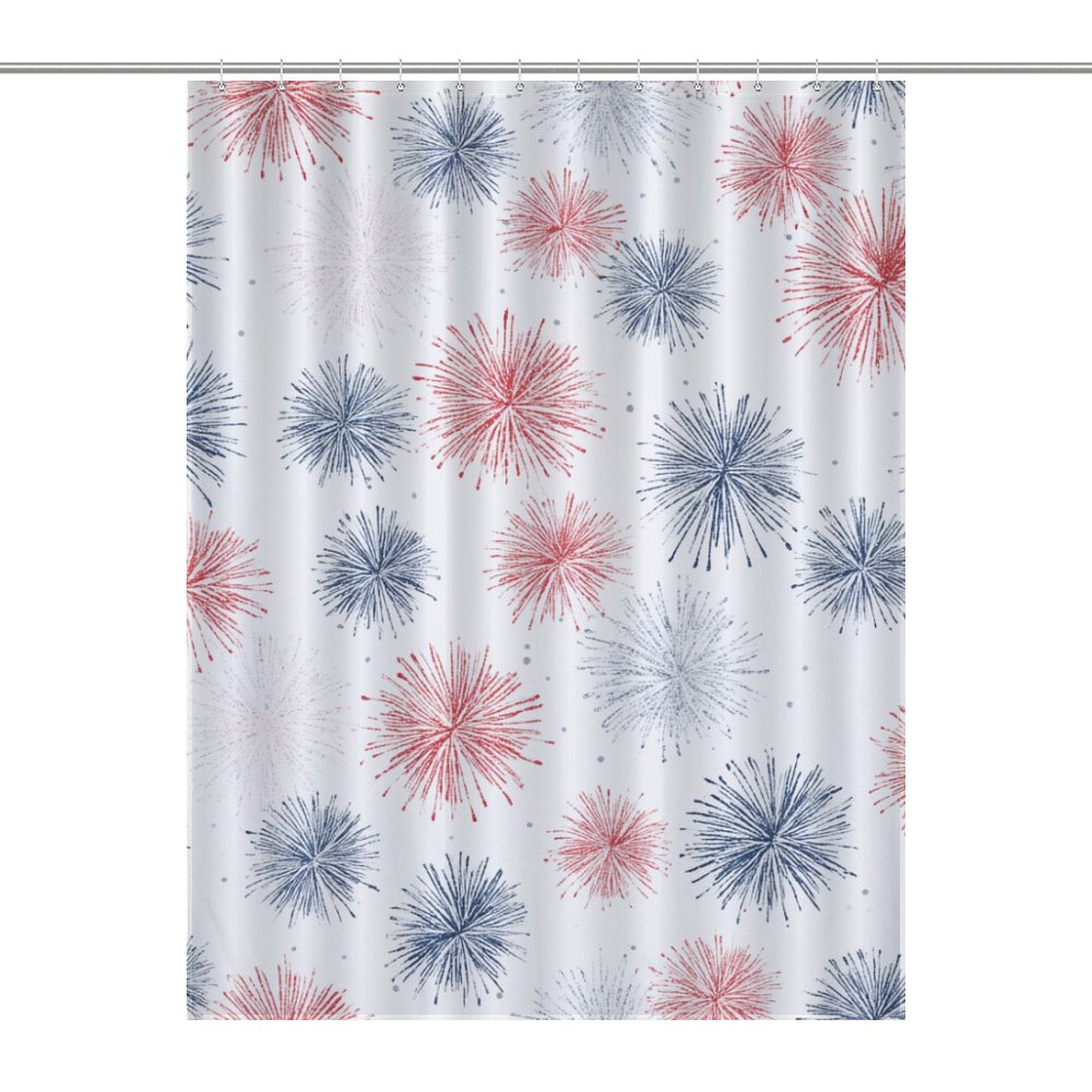 Colorful Firework Burst Seamless Pattern Shower Curtain , Enchanted ...