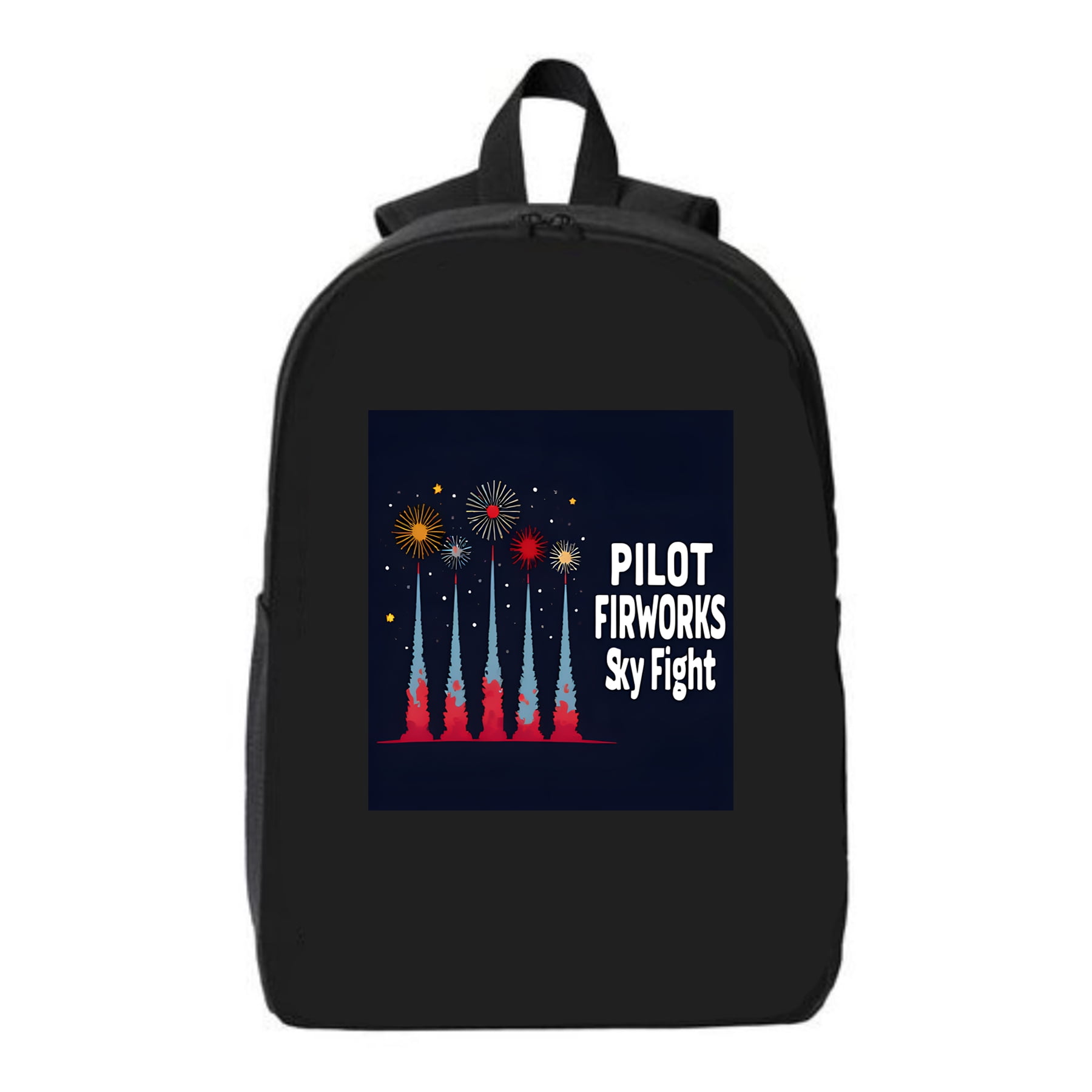 Colorful Fireworks Design Laptop Backpack for College & Travel - Fits ...