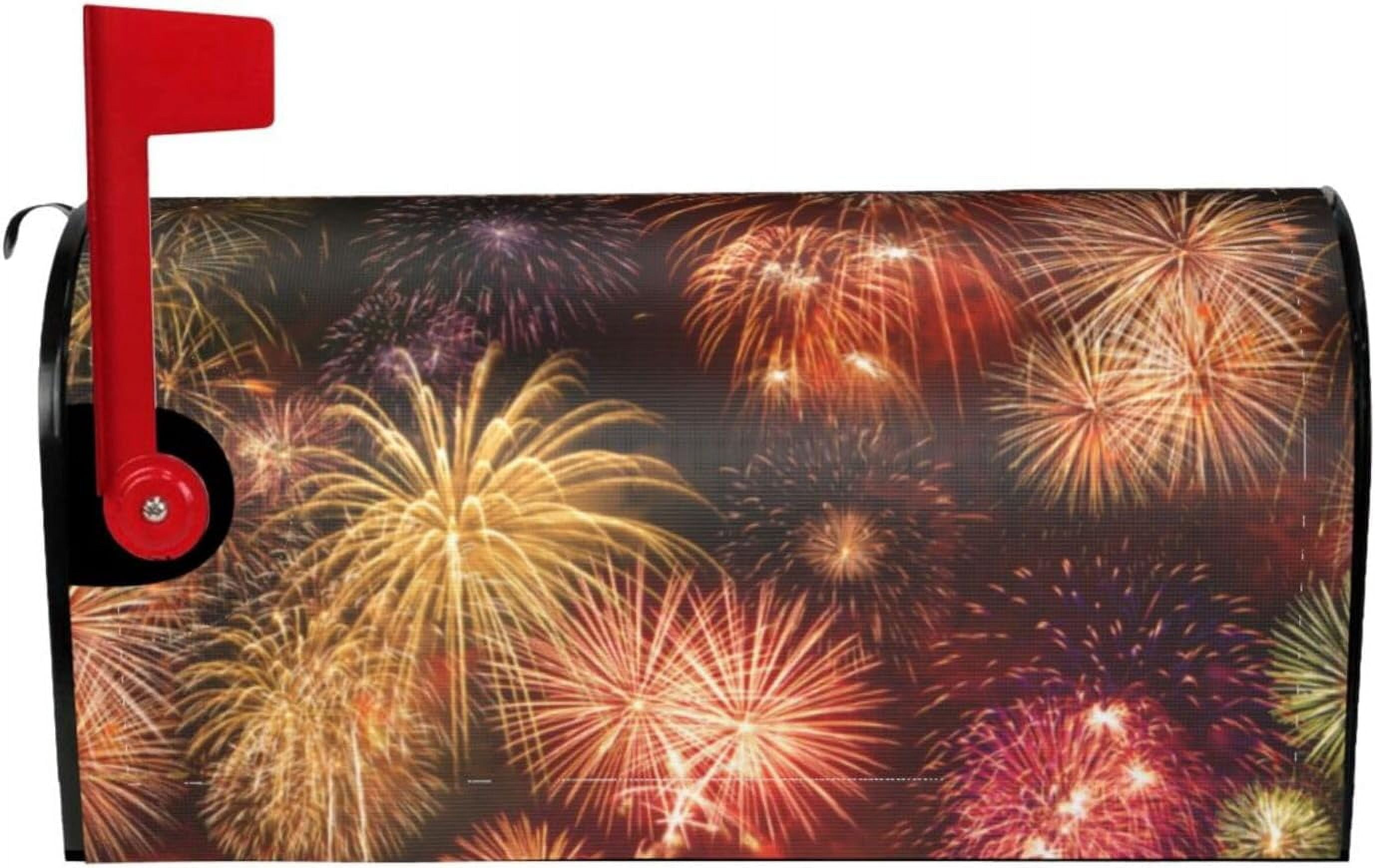 Colorful Fireworks Mailbox Covers Magnetic Letter Post Box Cover Mail ...