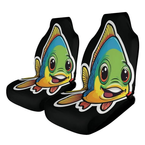 Colorful Fish Car Seat Covers Front Seats Universal Fit for Cars SUV ...