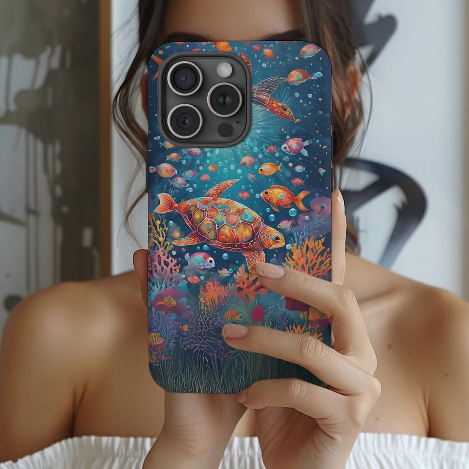 Colorful Fish Funny Summer Phone Case for iPhone 11 12 13 14 15 16 17 ...