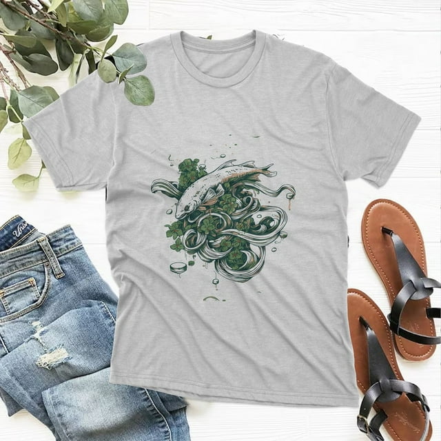 Colorful Fish Graphic Tee, Marine Life Shirt, Men’s Fishing & Ocean ...