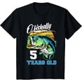 Colorful Fish Illustration T-Shirt for Fun 5th Birthday Fishing ...