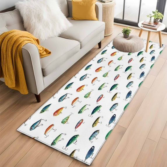 Colorful Fish Kitchen Runner Rug 2x6 Washable Runners for Hallway Non ...