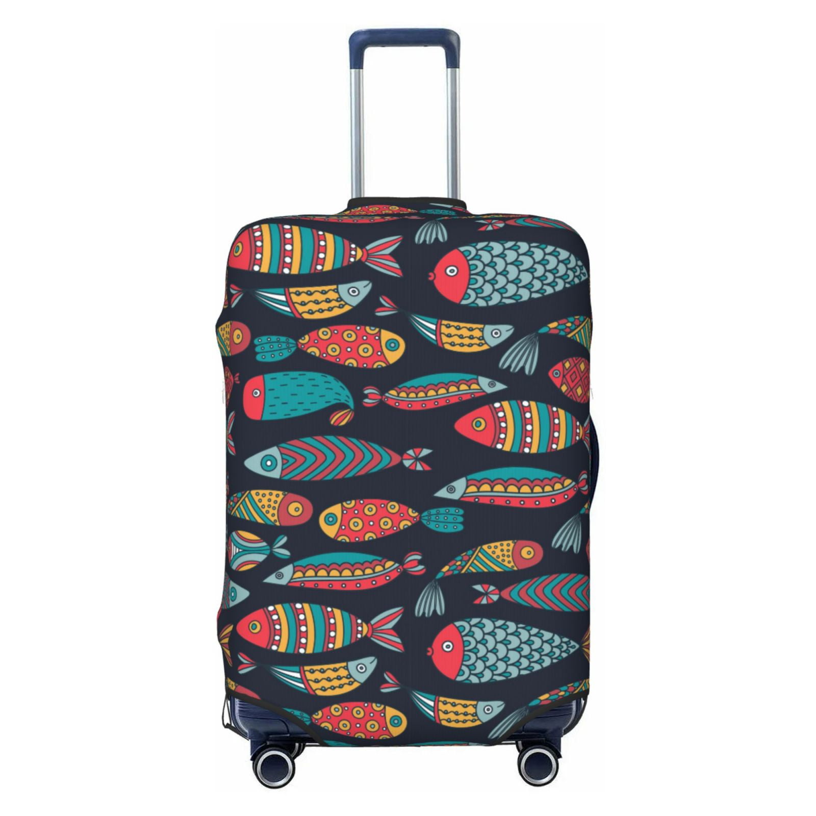 Colorful Fish Luggage Cover, Suitcase Cover for Luggage Fits 18-32 Inch ...
