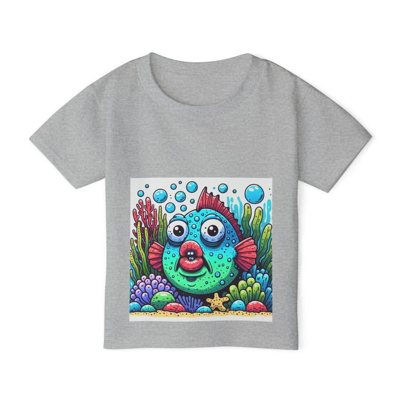 Colorful Fish Toddler T-Shirt, Fun Underwater Theme, Summer Gift, Kids ...