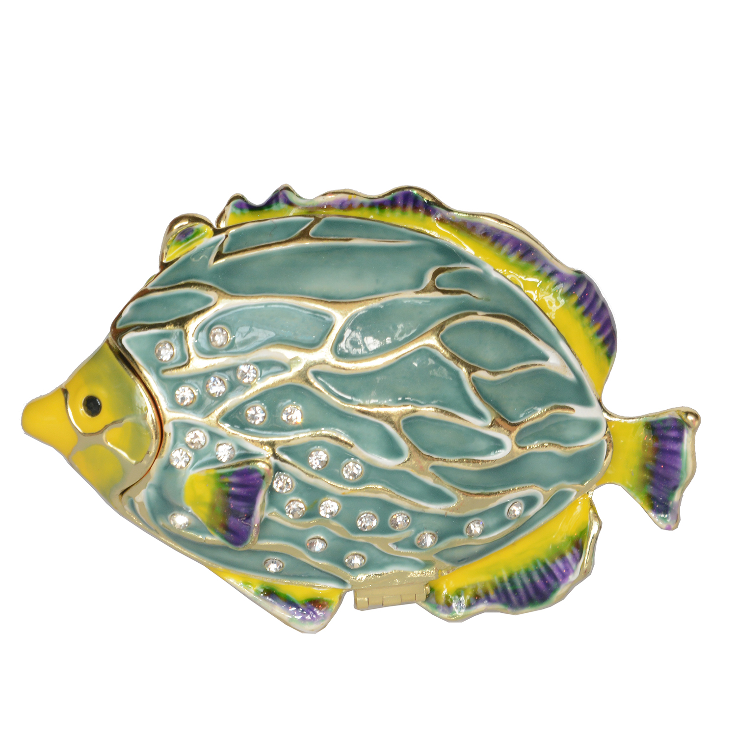 Colorful Fish Trinket Box Jewelry Storage Ring Box Nautical Craft ...