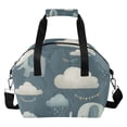 Colorful Flags Clouds with Rain Cute Elephants Insulated Lunch Bag ...