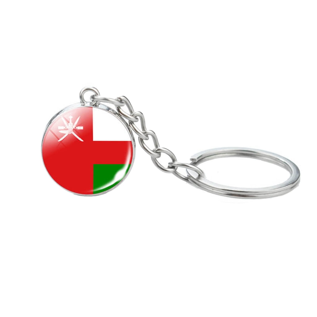 Colorful Flags Pendant Keychain Asian Countries Flags Key Rings ...
