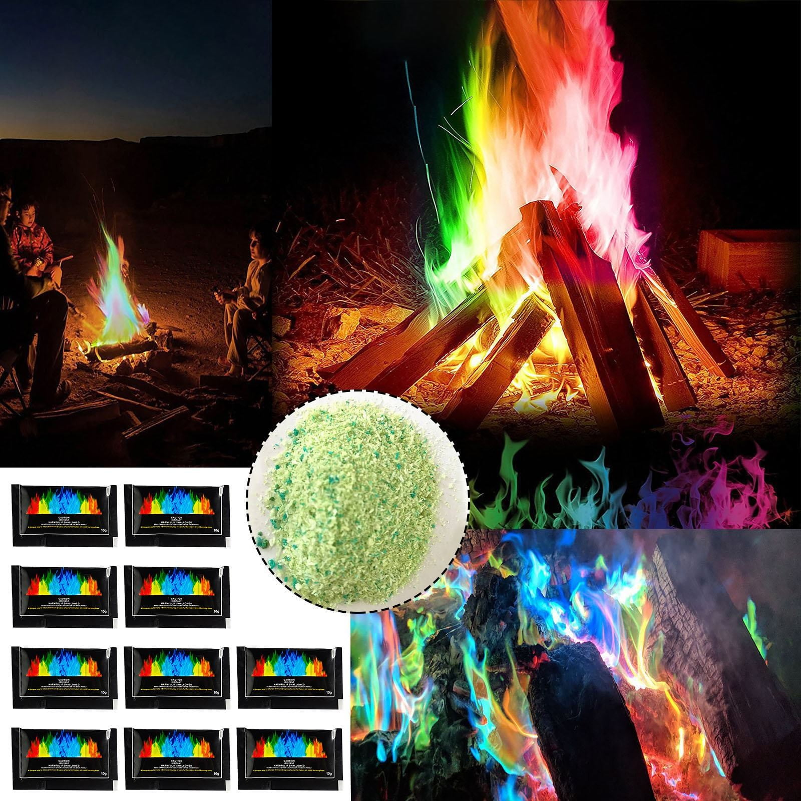 Colorful Flame Changing Powder Create Colorful For Fire Outdoor ...