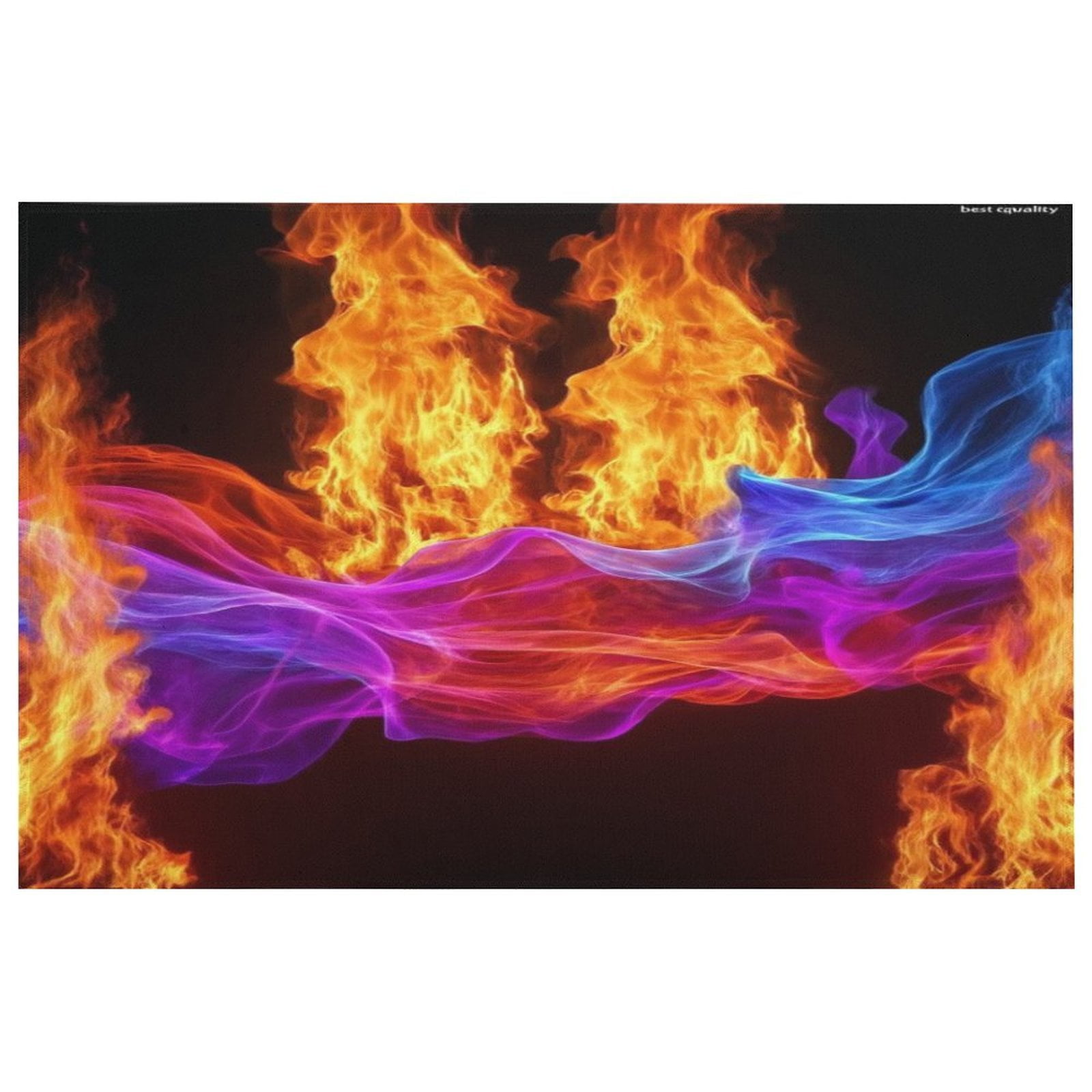 Colorful Flame Fusion Adult Home Decor Bedroom Living Room Crystal ...