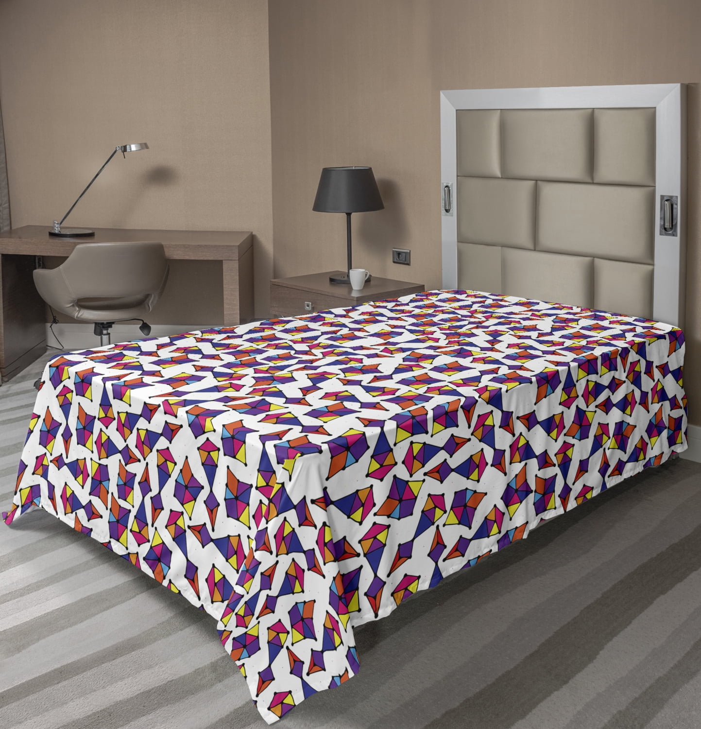 Colorful Flat Sheet, Pattern with Random Abstract Combinations of ...