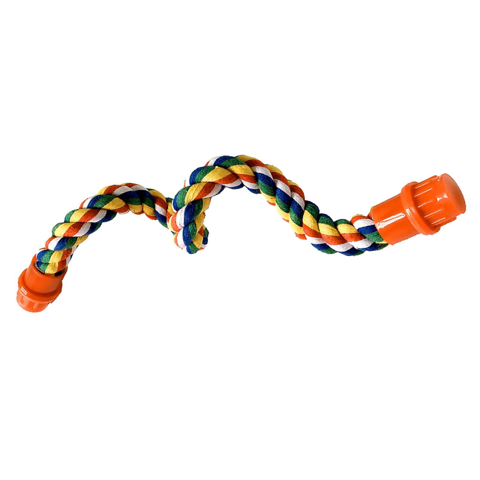 Colorful Flexible Bird Rope Perch Stand Bird Toys Chew Perches for ...