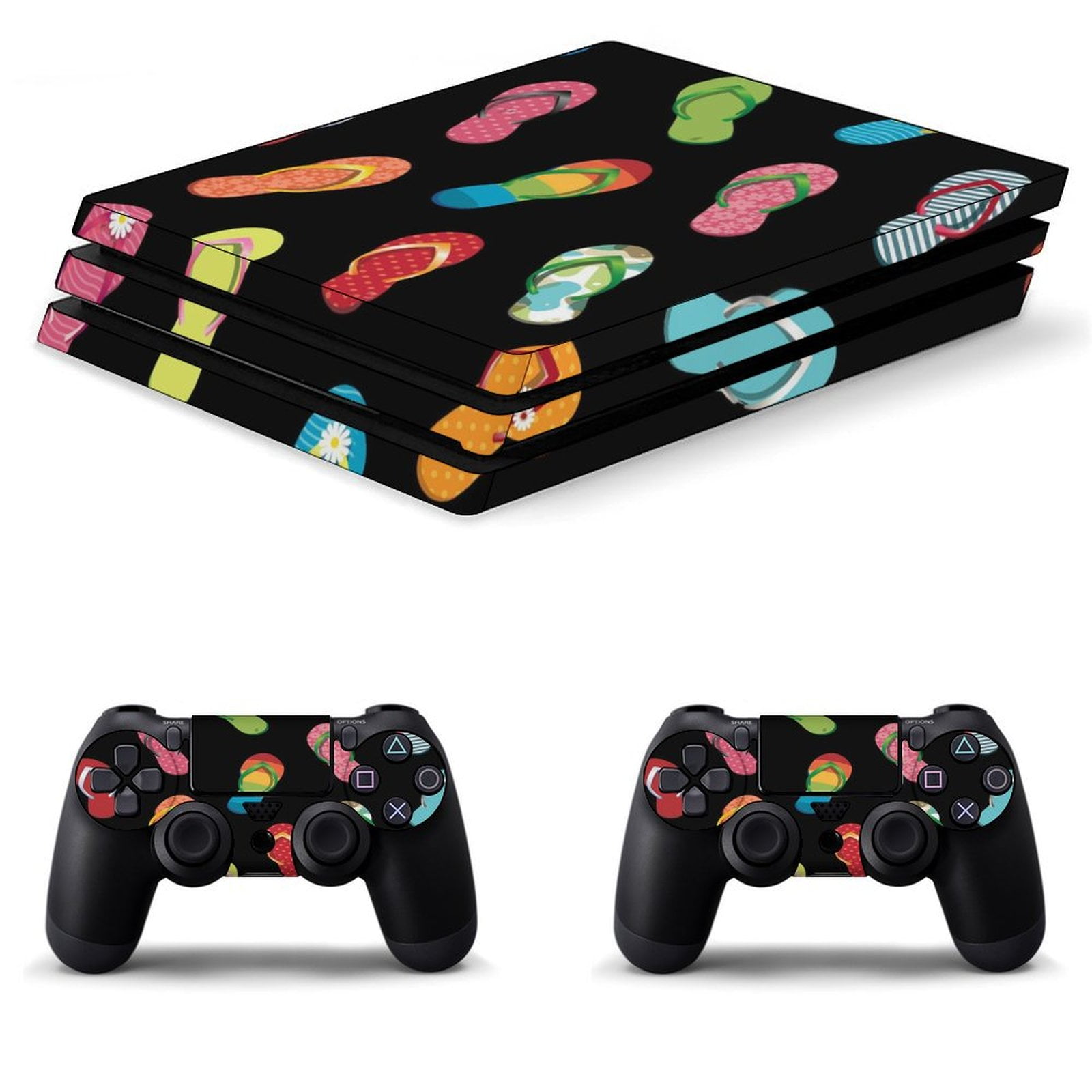 Colorful Flip Flops PS4/PS4 Pro/PS4 Slim Skin Sticker For Console And ...
