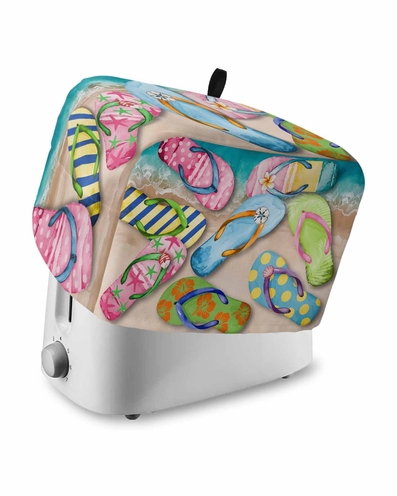 Colorful Flip Flops Toaster Cover 2 Slice, Small Kitchen Appliance ...
