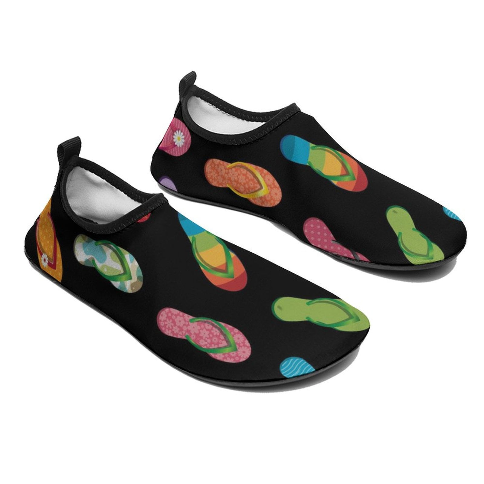 Colorful Flip Flops Water Shoes Beach Slip-on Shoes for Men Women Swim ...