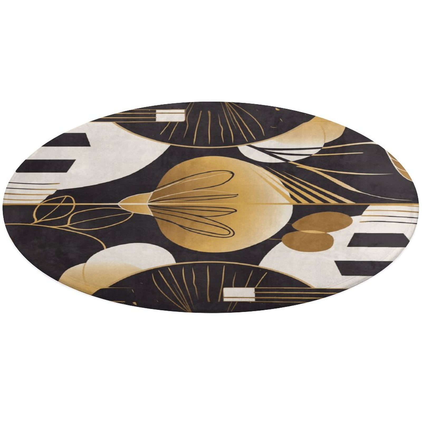 Colorful Floral Bohemia Rugs Trea Rugs Not-Slip Round Rugs Area Carpets ...