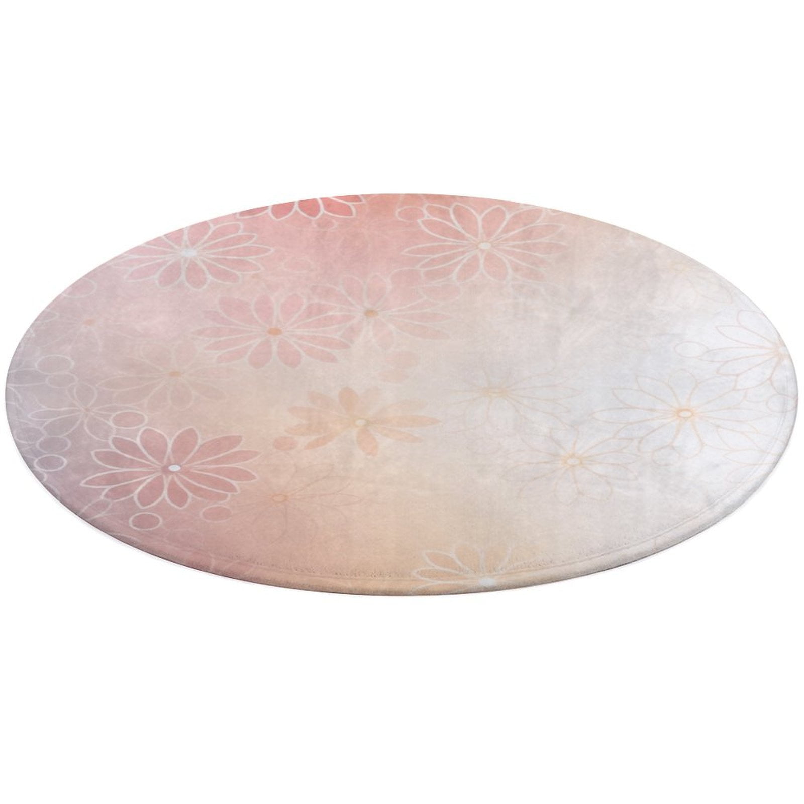 Colorful Floral Bohemia Rugs Trea Rugs Not-Slip Round Rugs Area Carpets ...