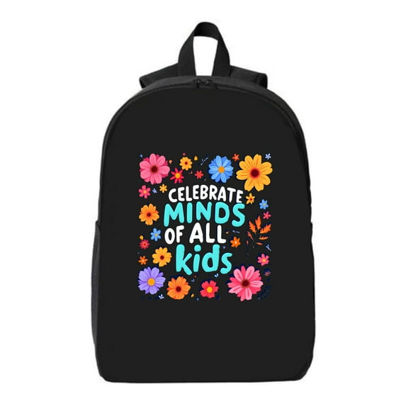 Colorful Floral Laptop Backpack for 15 " Laptop & iPad - " CELEBRATE ...