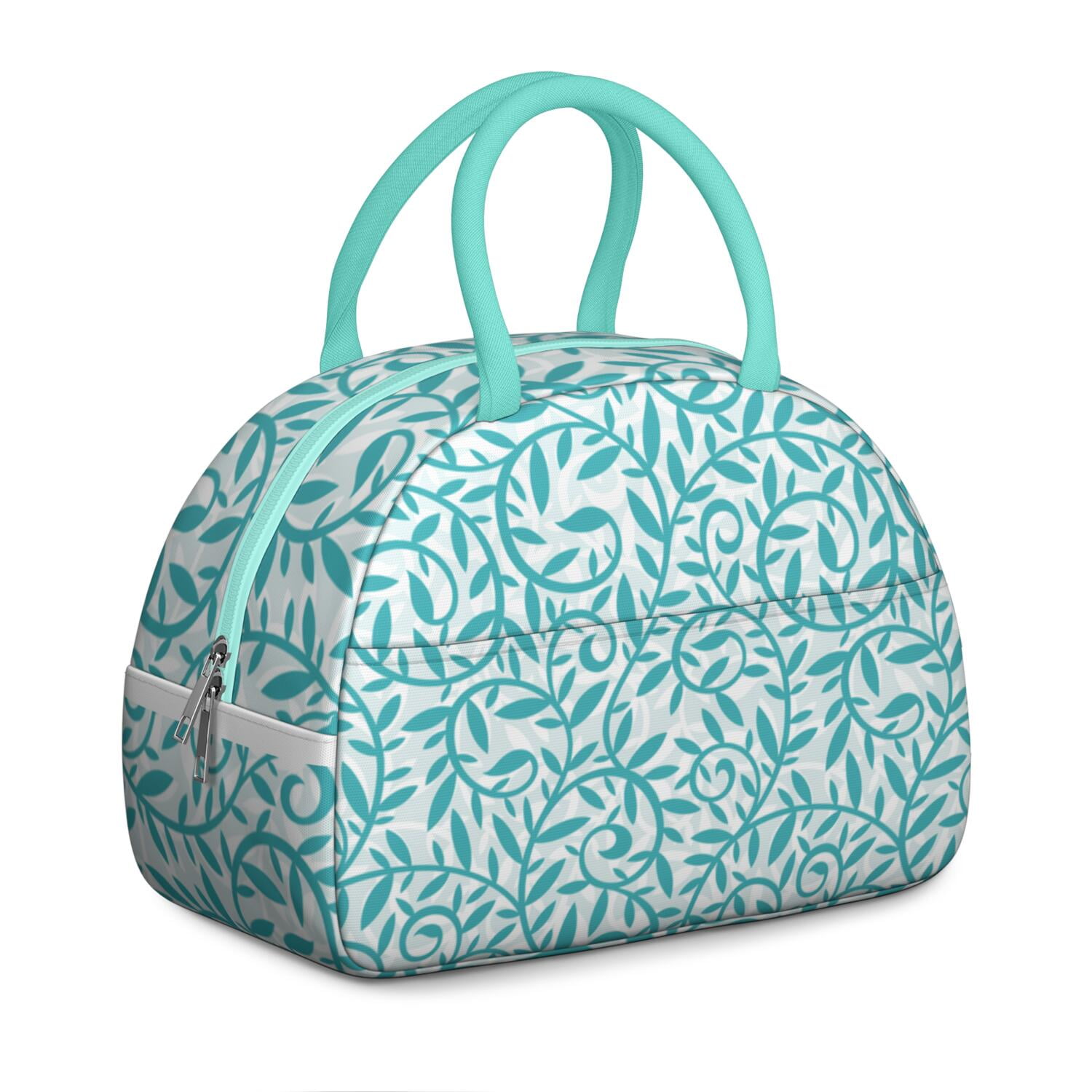 Colorful Floral Lunch Bag – Reusable Artistic Tote for Women, Featuring ...