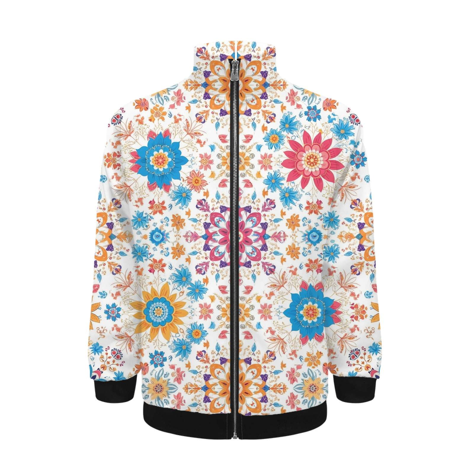 Colorful Floral Mandala Pattern Jacket Men's Street Cool Long Sleeves ...