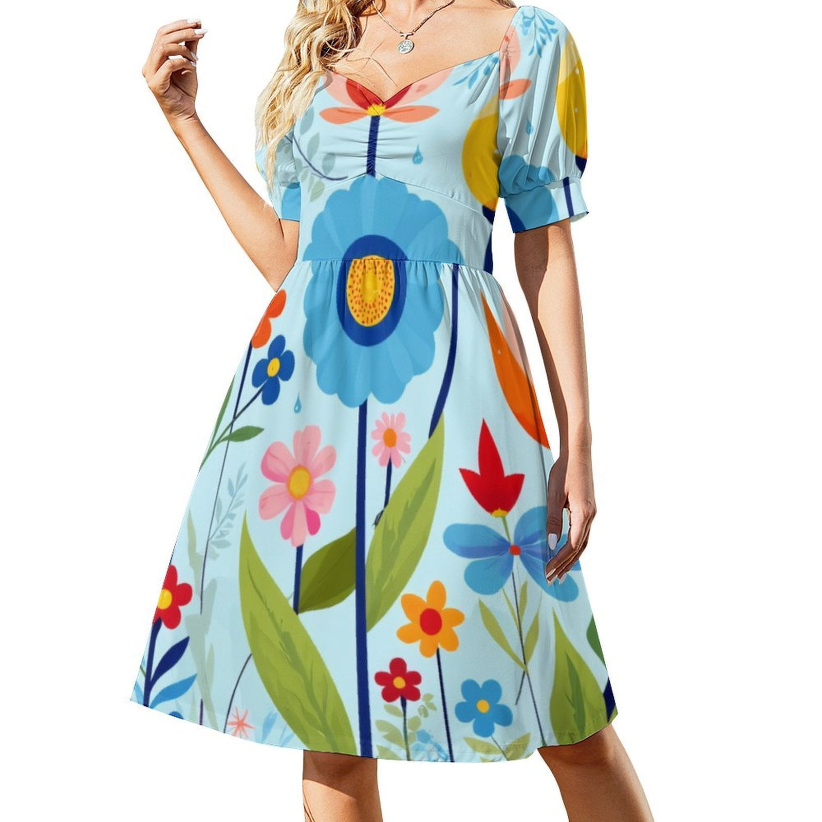 Colorful Floral Pattern(1) Summer Women's Dress 2025 Elegant Dresses ... Colorful Floral Pattern(1) Summer Women's Dress 2025 Elegant Dresses ...