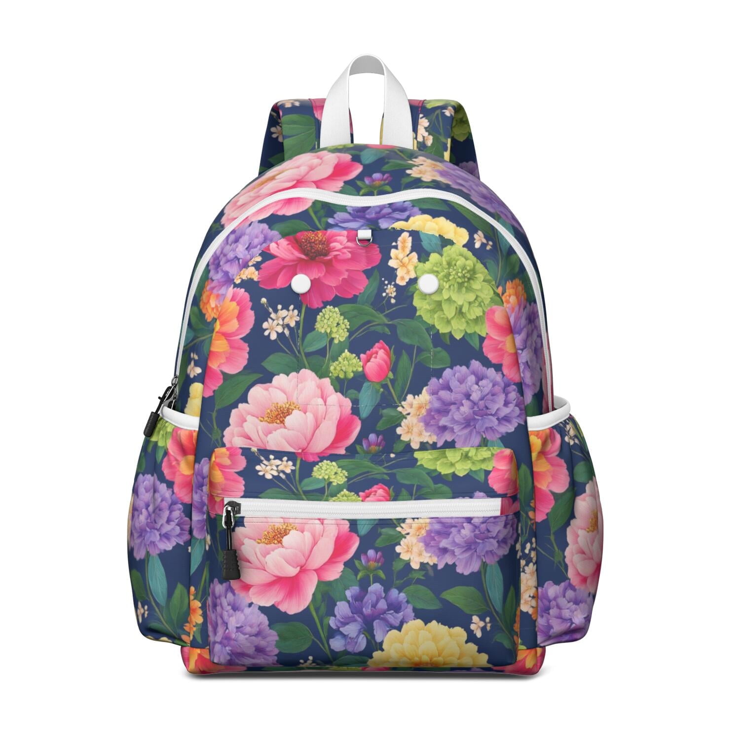 Colorful Floral Pattern Backpack for School,Cute School Bag,Schoolbag ...