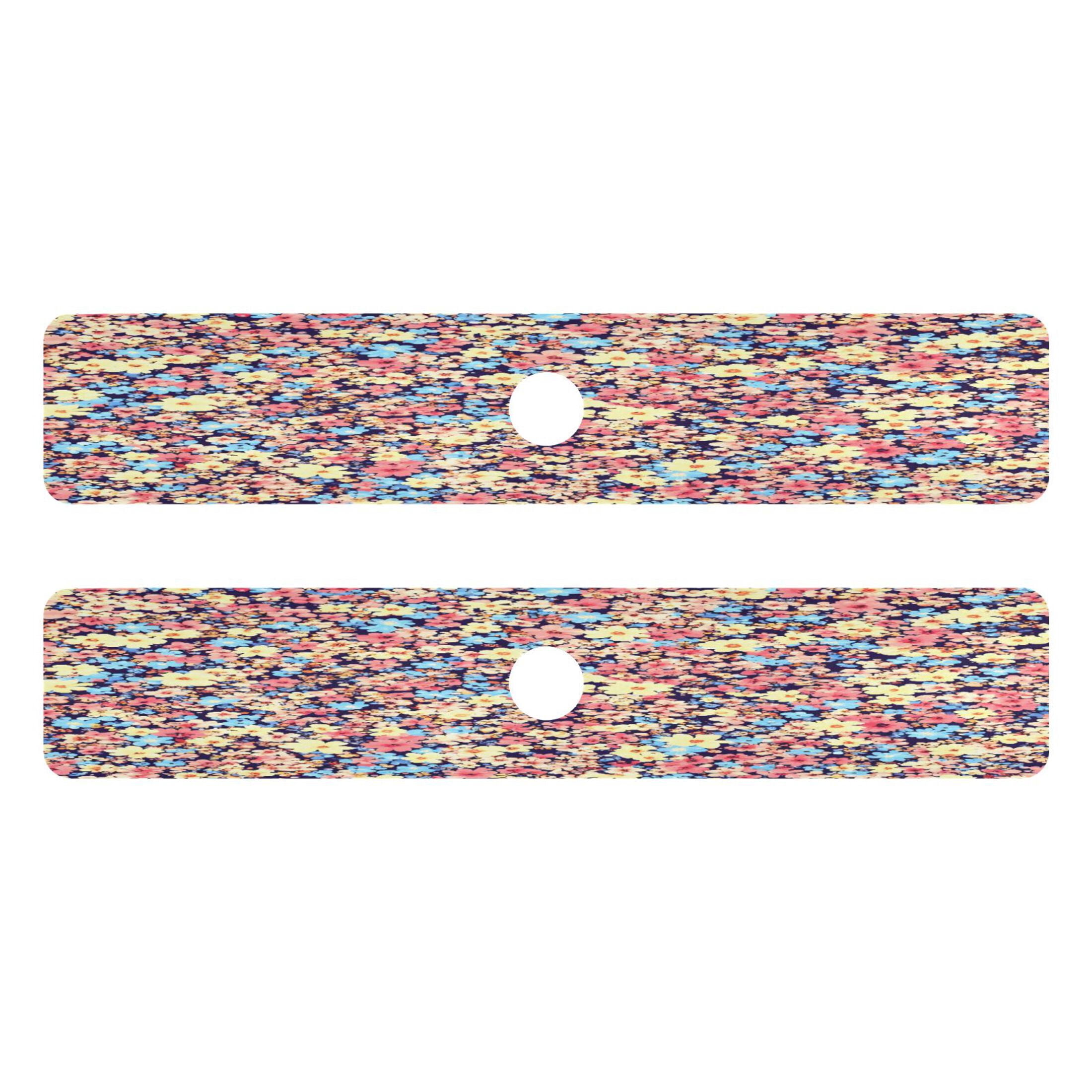 Colorful Floral Pattern Extra Long Silicone Algae Sink Mat 30x5.4in 2 ...
