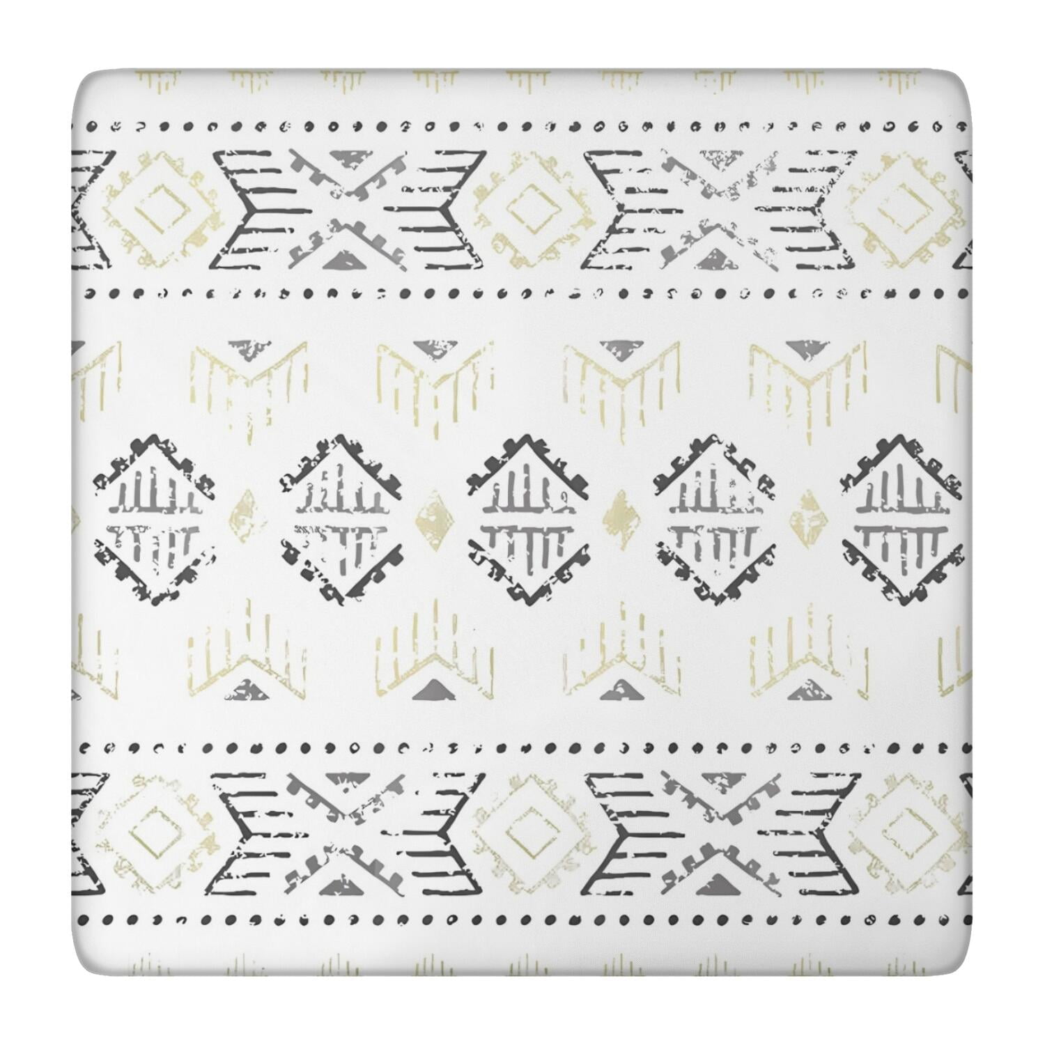 Colorful Floral Square Table Cover with Elastic Hem 36x36 Inch, Boho ...