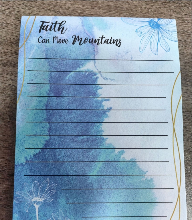 Colorful Floral Sticky Note Book Horizontal Line Notebook Adhesive ...