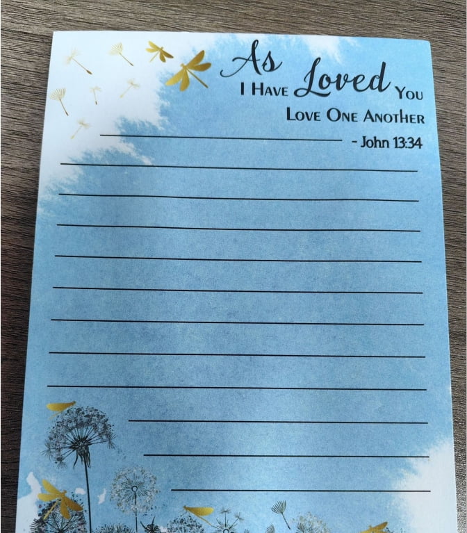 Colorful Floral Sticky Note Book Horizontal Line Notebook Adhesive ...