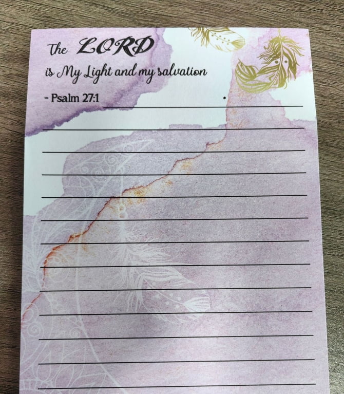 Colorful Floral Sticky Note Book Horizontal Line Notebook Adhesive ...