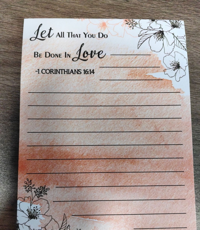 Colorful Floral Sticky Note Book Horizontal Line Notebook Adhesive ...