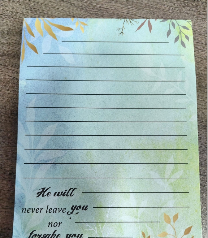 Colorful Floral Sticky Note Book Horizontal Line Notebook Adhesive ...