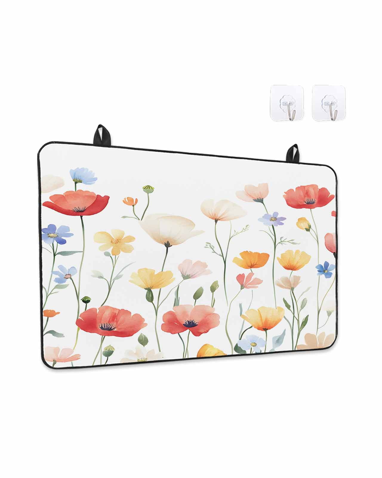 Colorful Floral Stove Top Covers for Electric Stove, Kitchen Glass ...