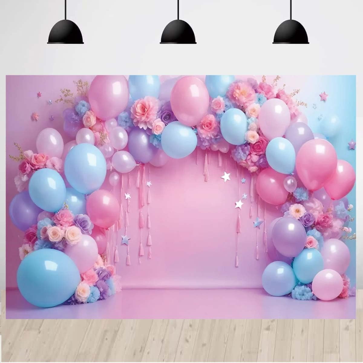 Colorful Flower Balloon Princess Girls Birthday Party Decor Photo ...