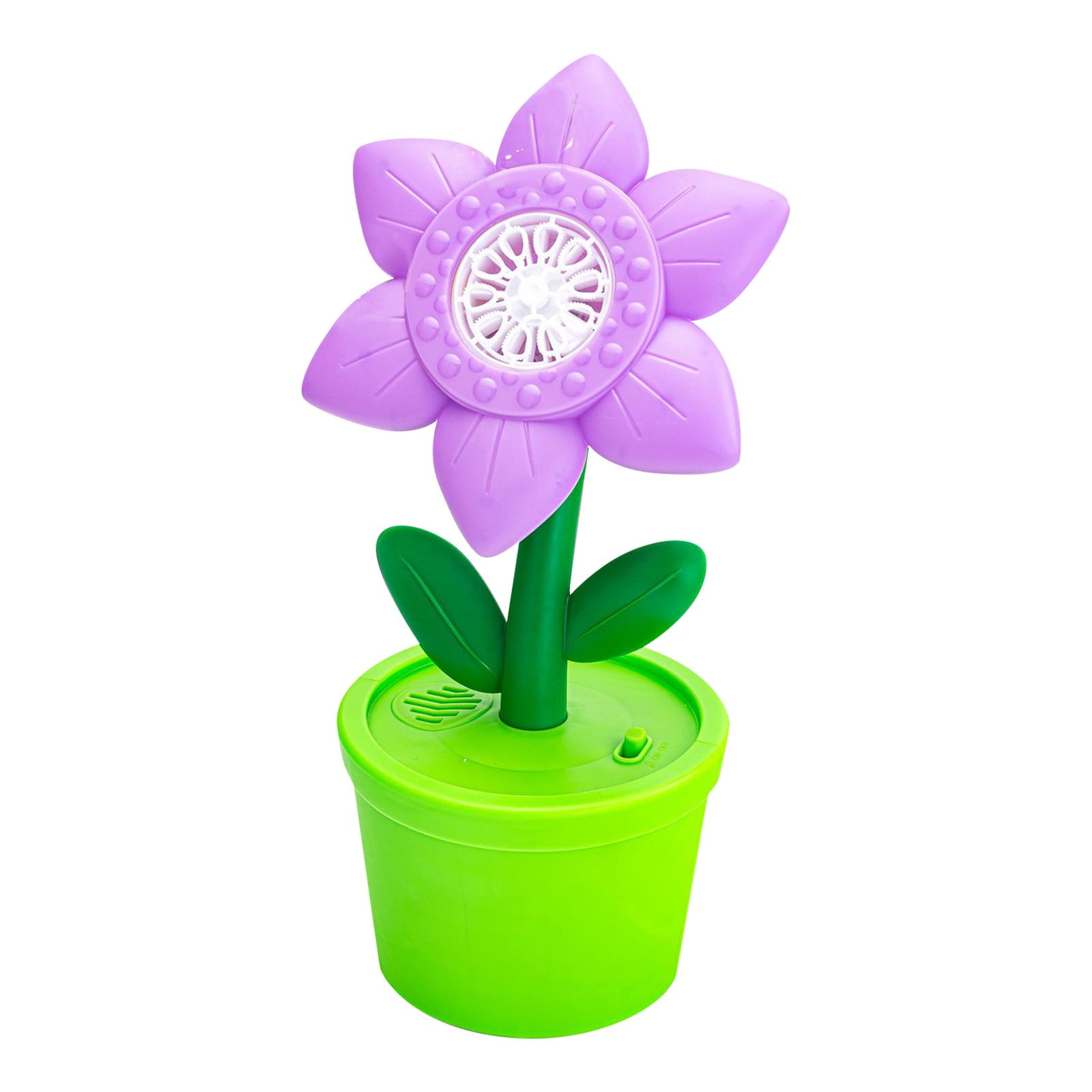 Colorful Flower Bubble Machine Dancing Light-up Flower Bubble Maker ...