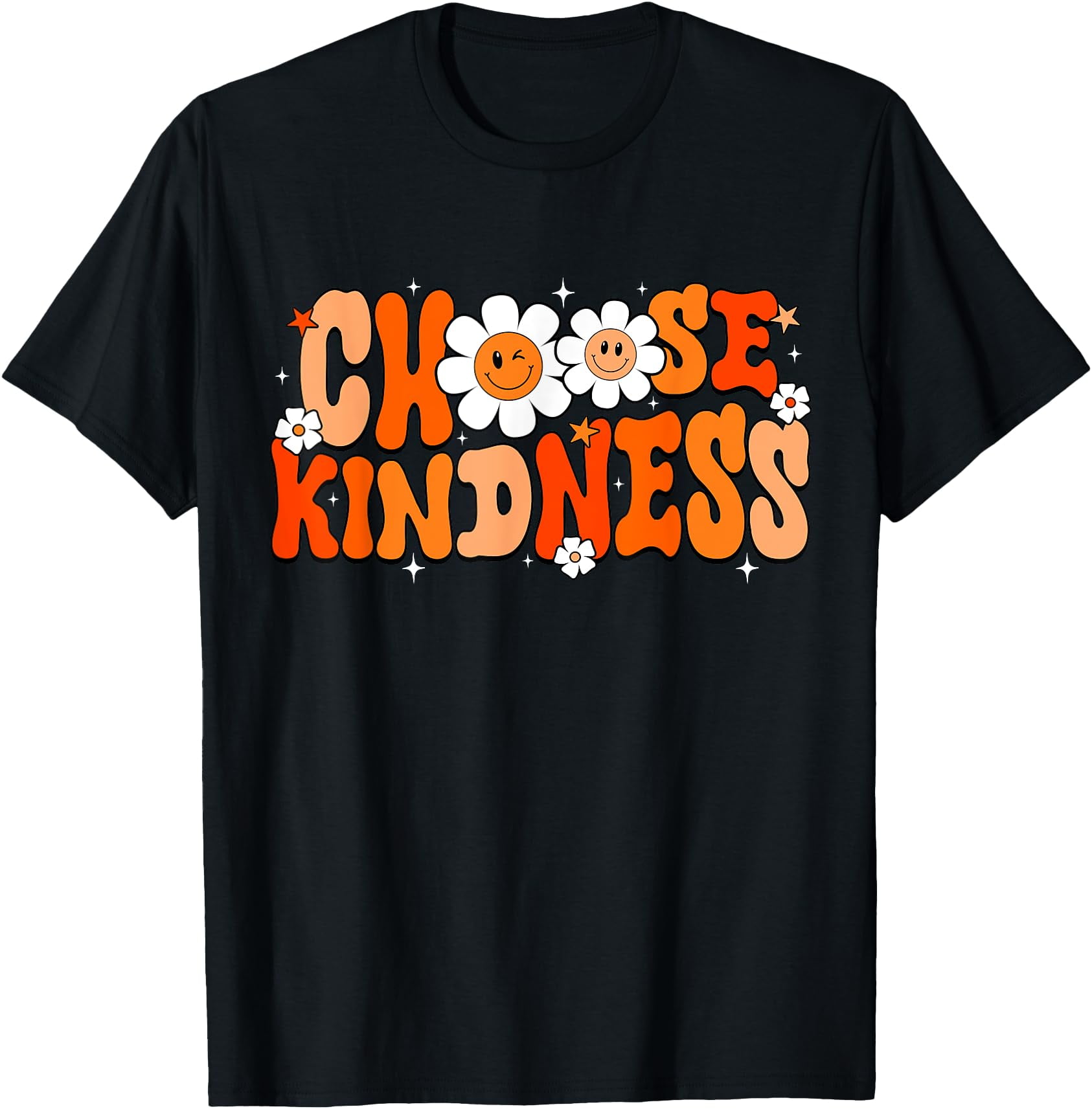 Colorful Flower Design T-Shirt - Choose Kindness Inspirational Unity ...