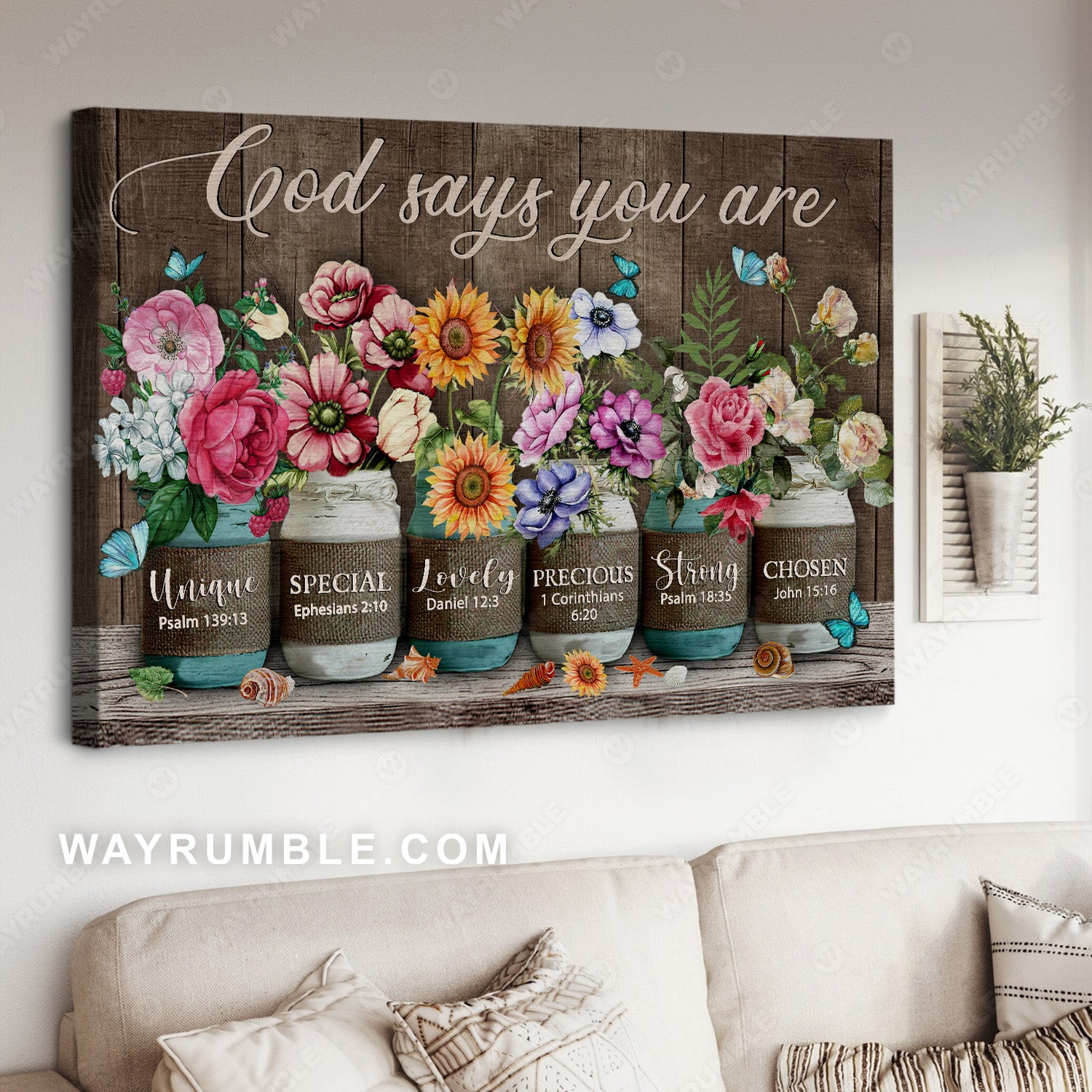 Colorful Flower Garden Pink Rose Sunflower God Says You Are Unique ...