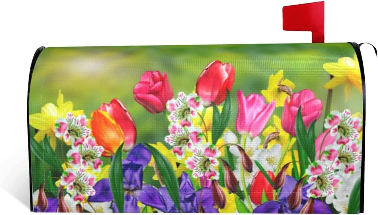 Colorful Flower Mailbox Covers Magnetic Spring Cardinal Bird Mailbox ...