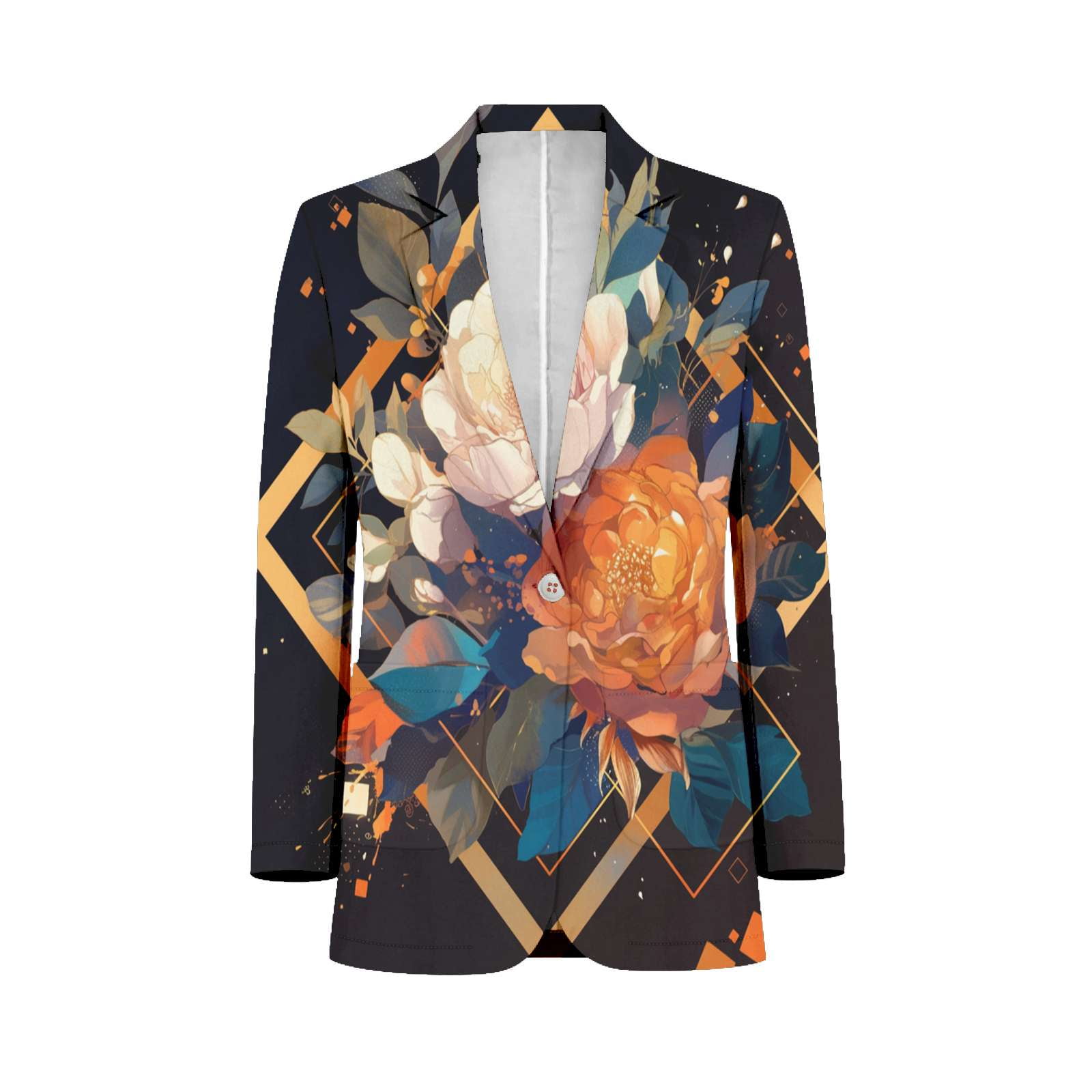 Colorful Flower Mandala Men Blazers Slim Clothing Summer Jacket Man ...