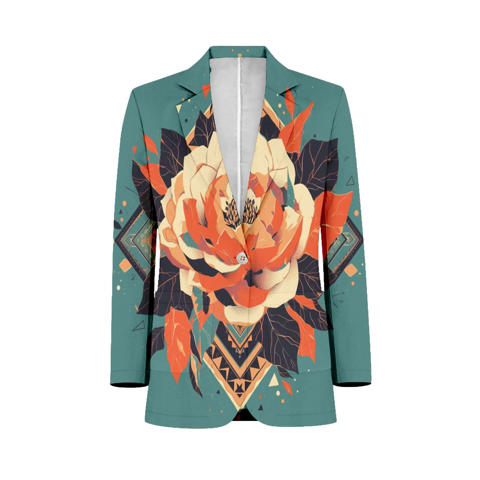 Colorful Flower Mandala Mens Suits Shawl Collar Slim Fit Suit Mens ...