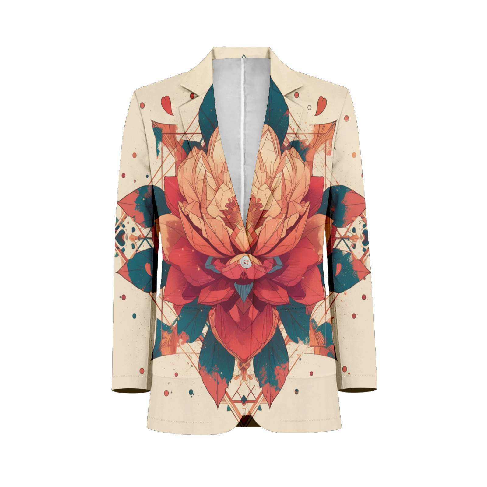Colorful Flower Mandala Mens Suits Shawl Collar Slim Fit Suit Mens ...