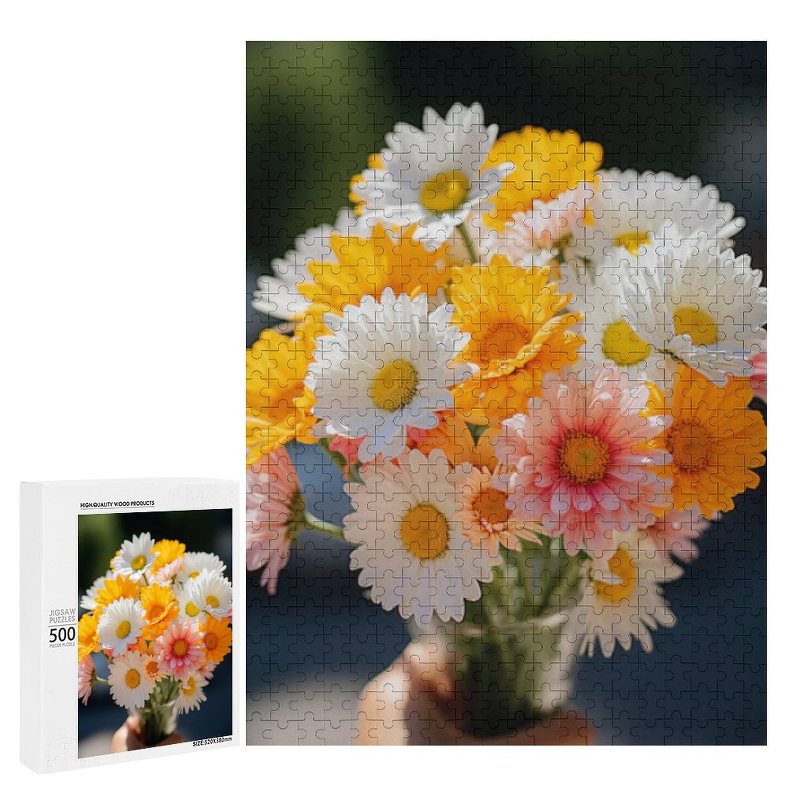 Colorful Flower Plant Puzzles (500 Pieces) for Adults: A Challenging ...